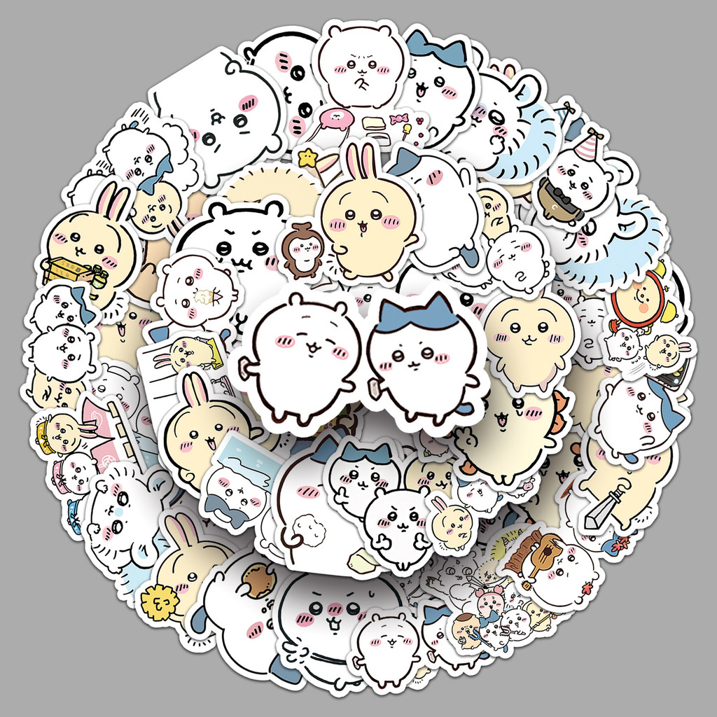 50 Sheets chiikawa Stickers Animation chiikawa Japanese Anime Cute ...