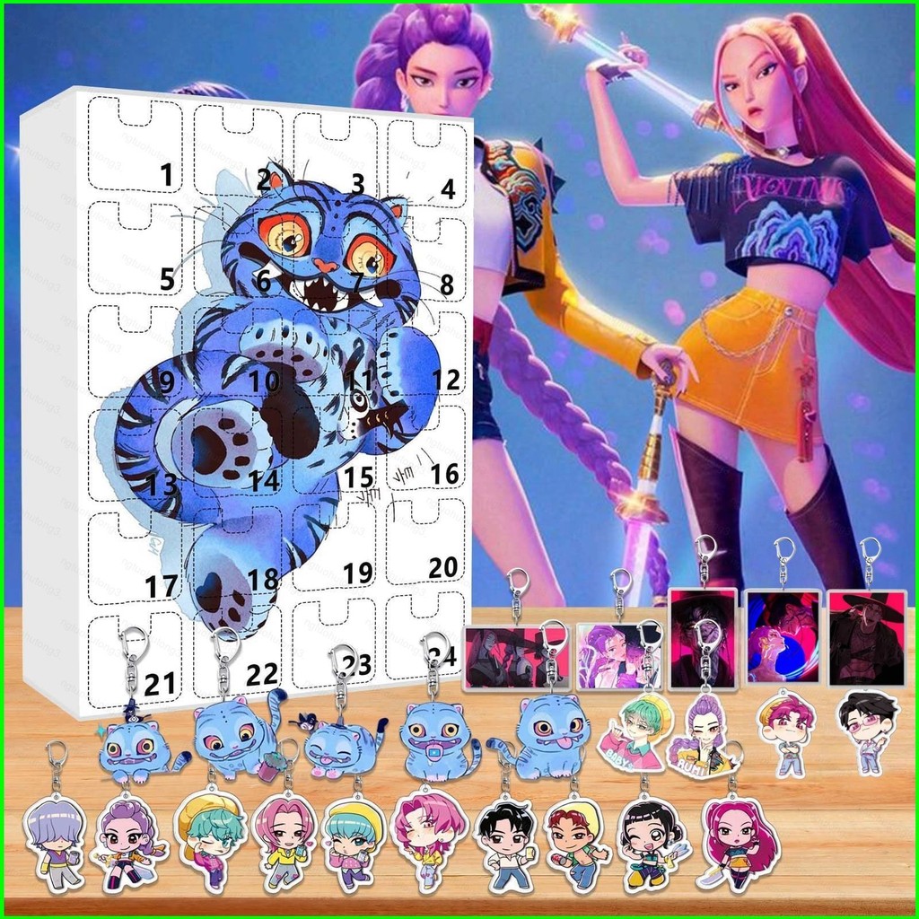 HT3 K-Pop Demon Hunters HUNTR/X Rumi Christmas countdown Calendar blind ...