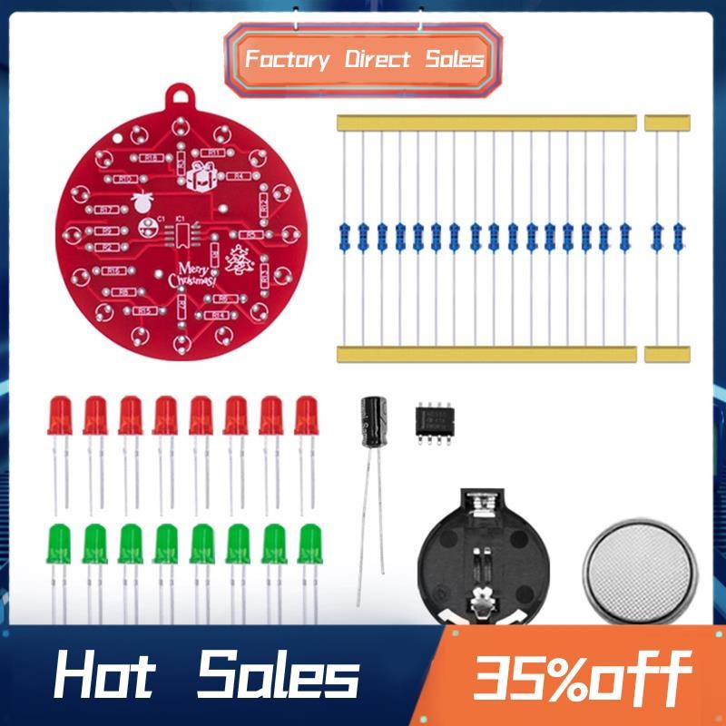 NE555 LED Blinking PCB Soldering DIY Kit Christmas Tree Decoration Red ...