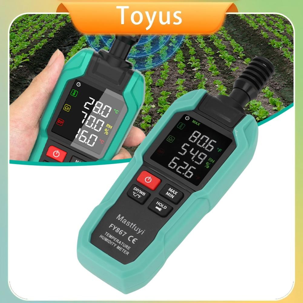 Thermo Hygrometer Handheld Temperature Humidity Meter High Precise Dew ...