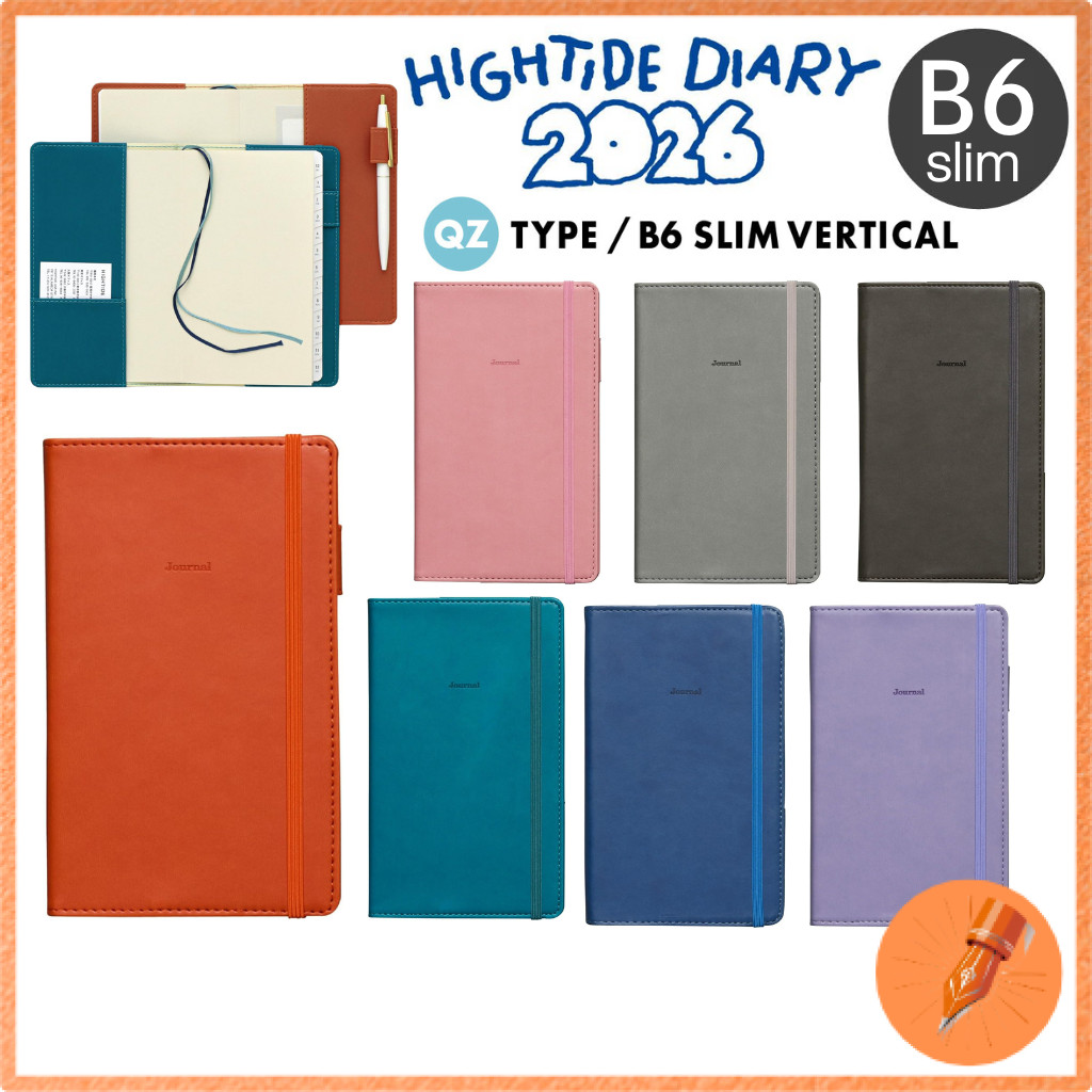 HIGHTIDE Planner 2026 Shade / B6 Slim Weekly Vertical / Starting ...
