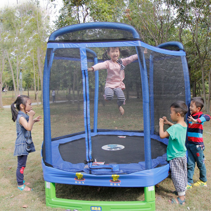 Jumping Elephant Children's Trampoline Indoor Jumping Bed Household ...