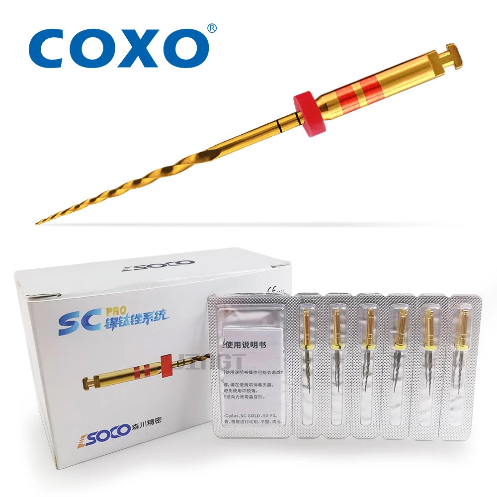 COXO SOCO PRO Dental Root Canal File Heat-Activated Rotary Nitinol ...