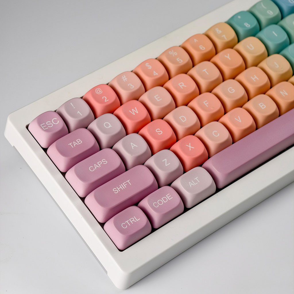 Macaron Keycap 120 Keys MOA Profile PBT Dye Sublimation Wooting Aula ...