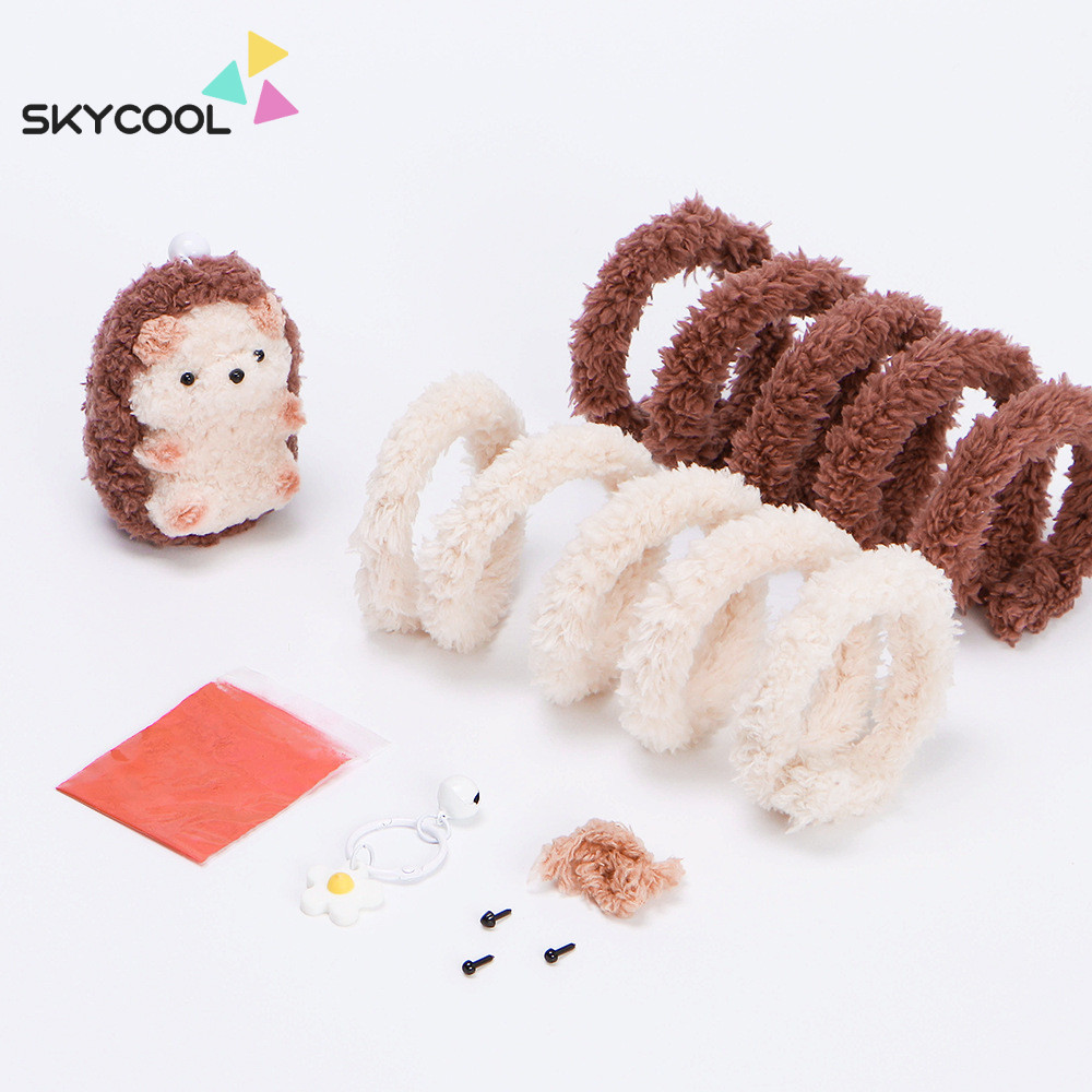Plush Hedgehog Pipe Cleaner Craft Kit Handmade Twist Stick Materials ...