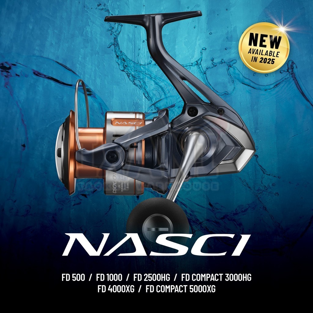 Shimano NASCI 2025 Spinning Fishing Reel mesin pancing ultralight UL ...