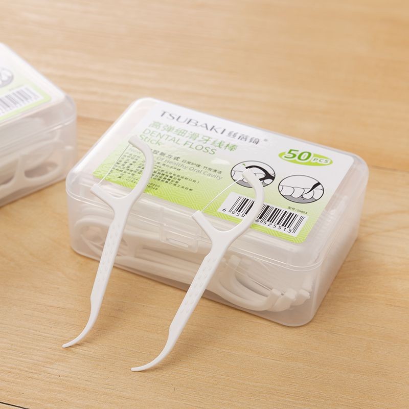 Adult Children Ultra-Fine Smooth Dental Floss Stick Tooth Picking Handy ...