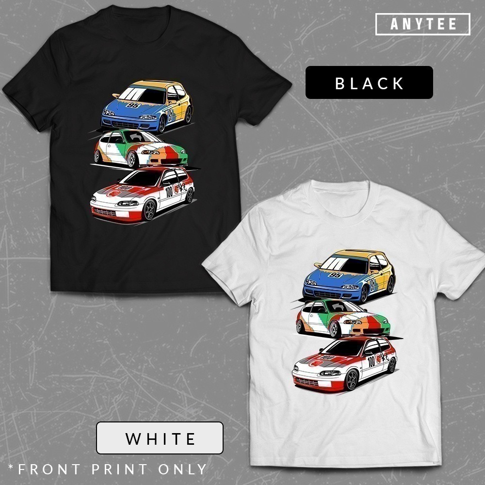fashion Honda 2025 Civic Eg Esi Vtec Jdm Automotive Racing T-shirt ...