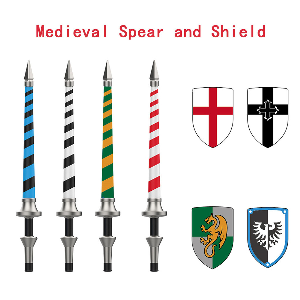 Third party assembly of medieval knight shields mini building blocks ...