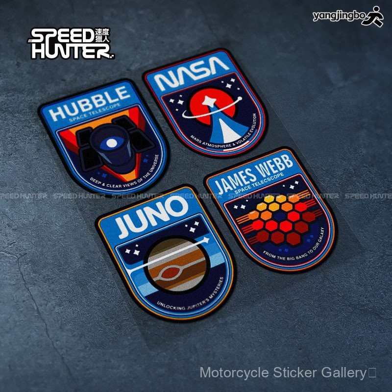 Ready Stock NASA Space Mini Car Logo Hubble Sticker Car Motorcycle ...