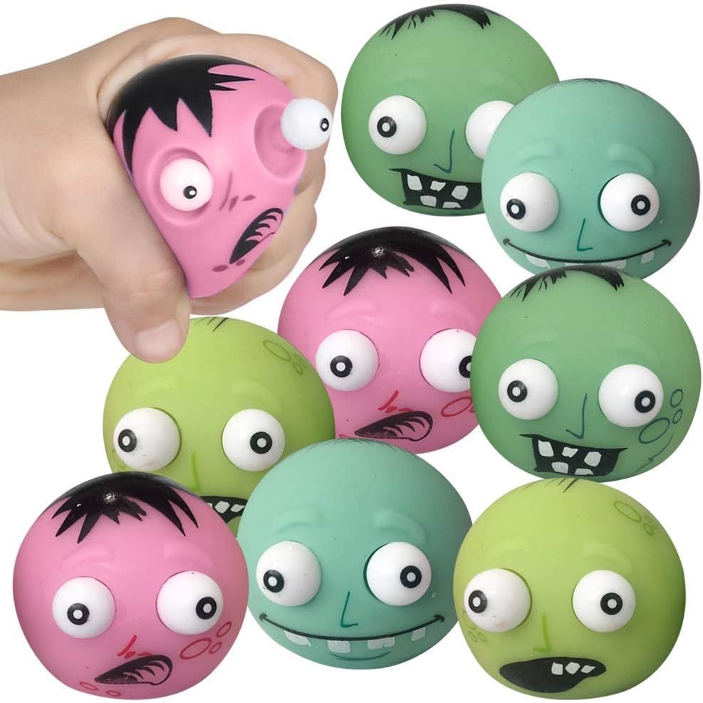 ArtCreativity Zombie with Pop Out Eyes – Set of 12 Halloween Toys – Fun ...
