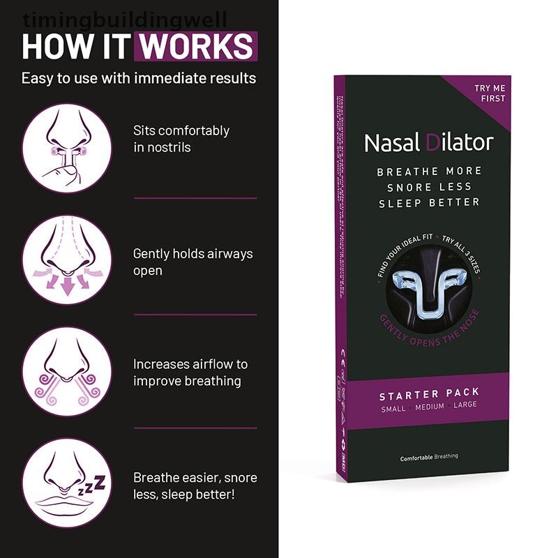 Twsg 3Pcs Nasal Dilator For Snore Reduction Increase Airflow Anti ...