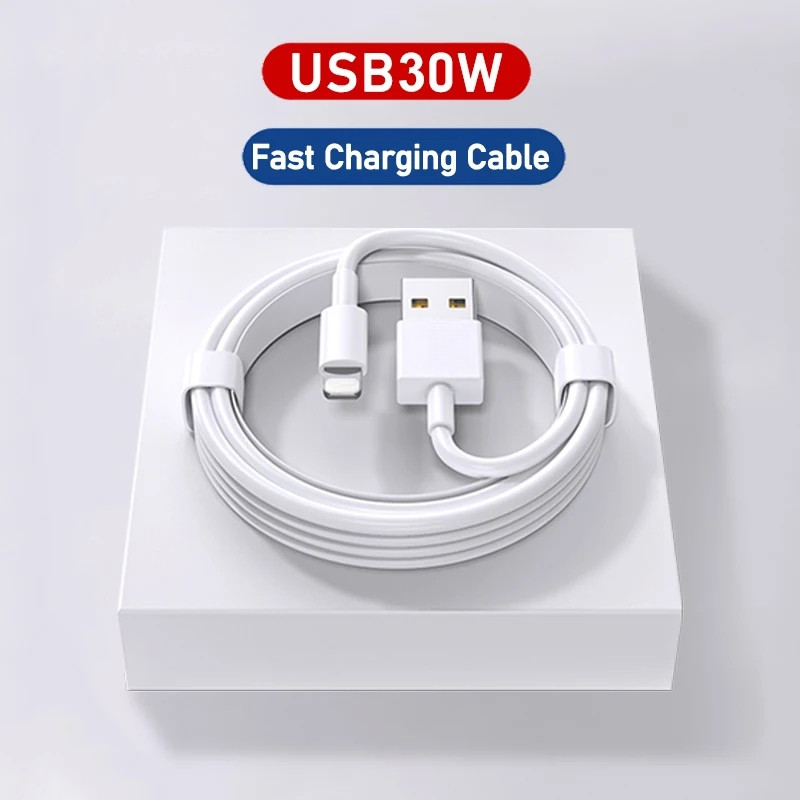 For Apple 30W Cable For iPhone 14 13 12 11 15 Pro Max Mini X XS XR 8 ...