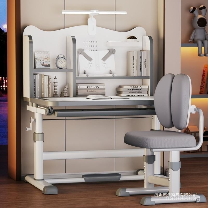 Desk Chair Writing Study Desk Adjustable Height Children's Home Set ...