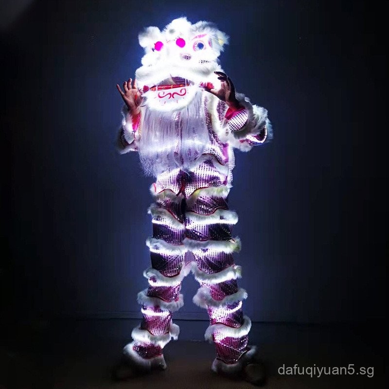 Single Lion Dance Performance Props Adult Southern and Northern Lion ...