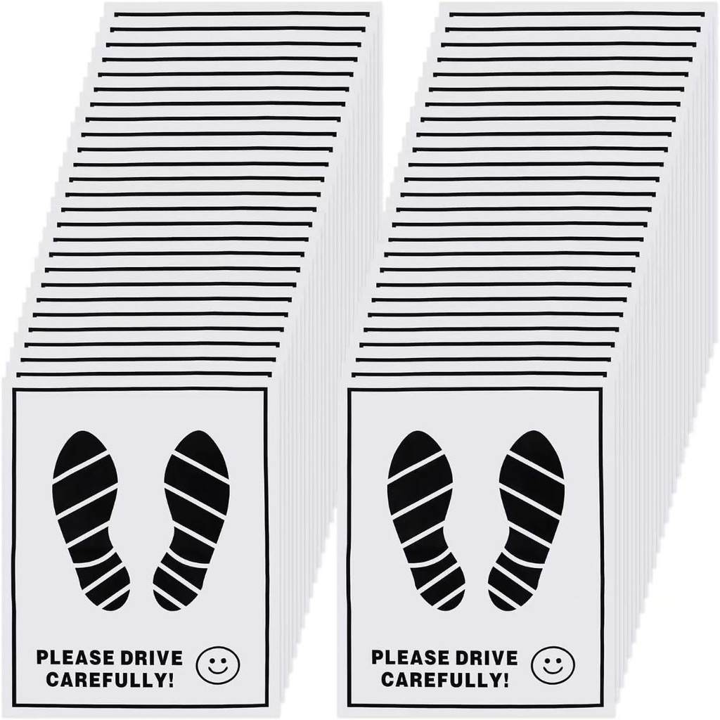 100 Pcs Paper Car Floor Mats - 20"x16" Disposable Auto Floor Pads with ...