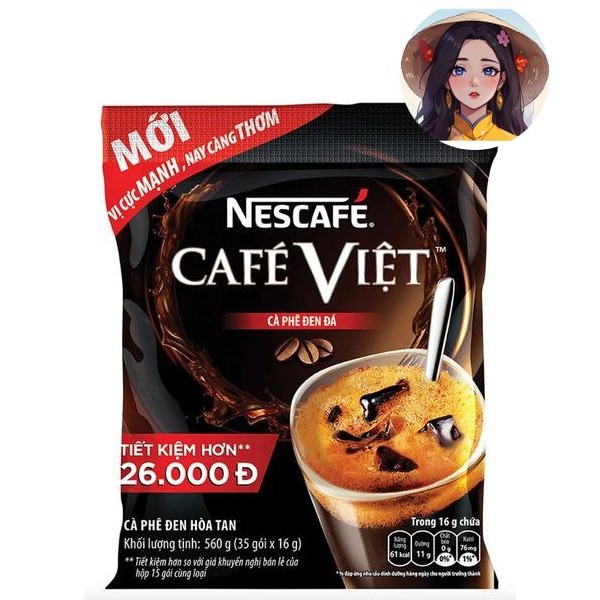 Nescafe Cafe Viet Black Instant Coffee Mix 35 Packets | Shopee Singapore