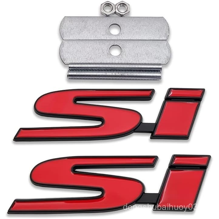 3D Metal Si Logo Car Front Grille Emblem + Sport Injection Trunk Lid ...