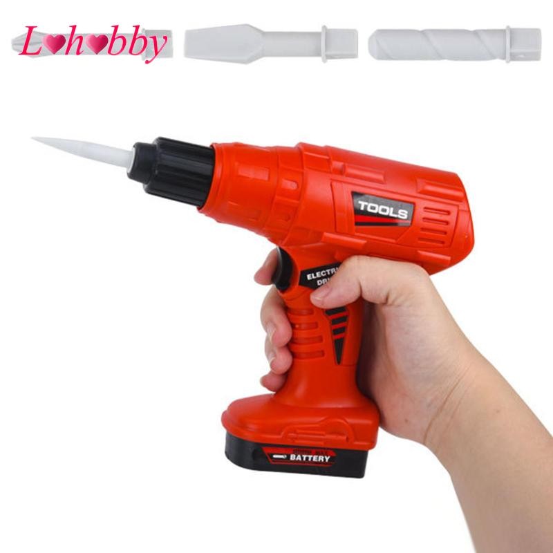 Lohobby Electric Drill Tool Toy Power Drill Tool Interchangeable ...