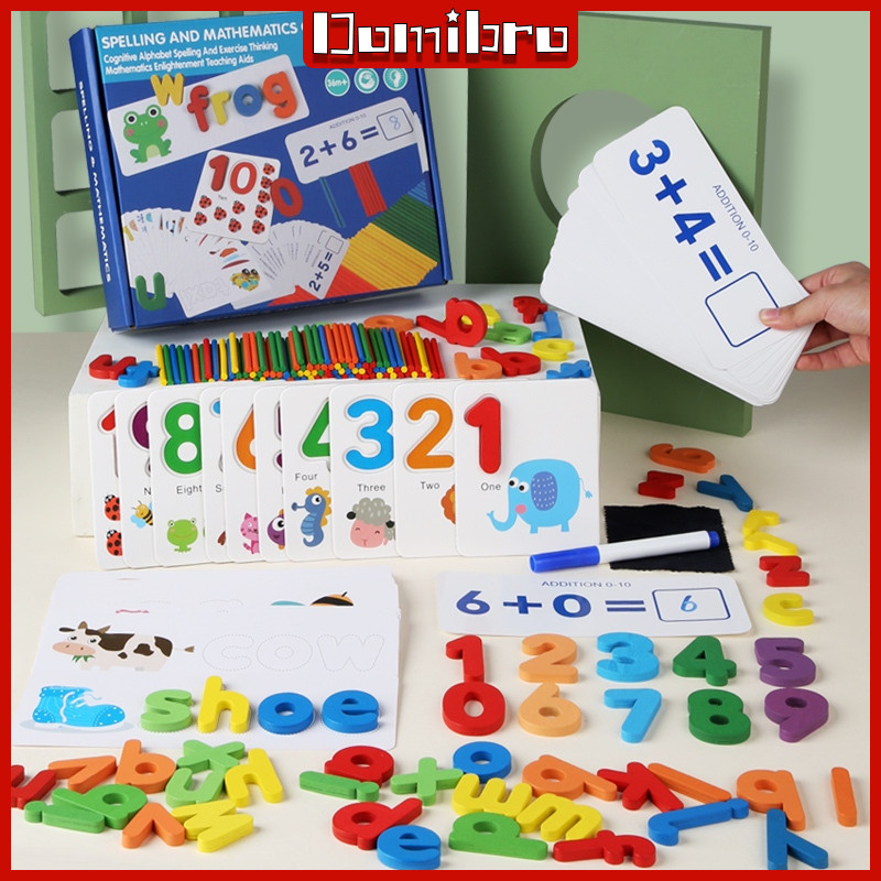 2IN1 Wooden Spelling & Counting Game for Children English Alphabet ...