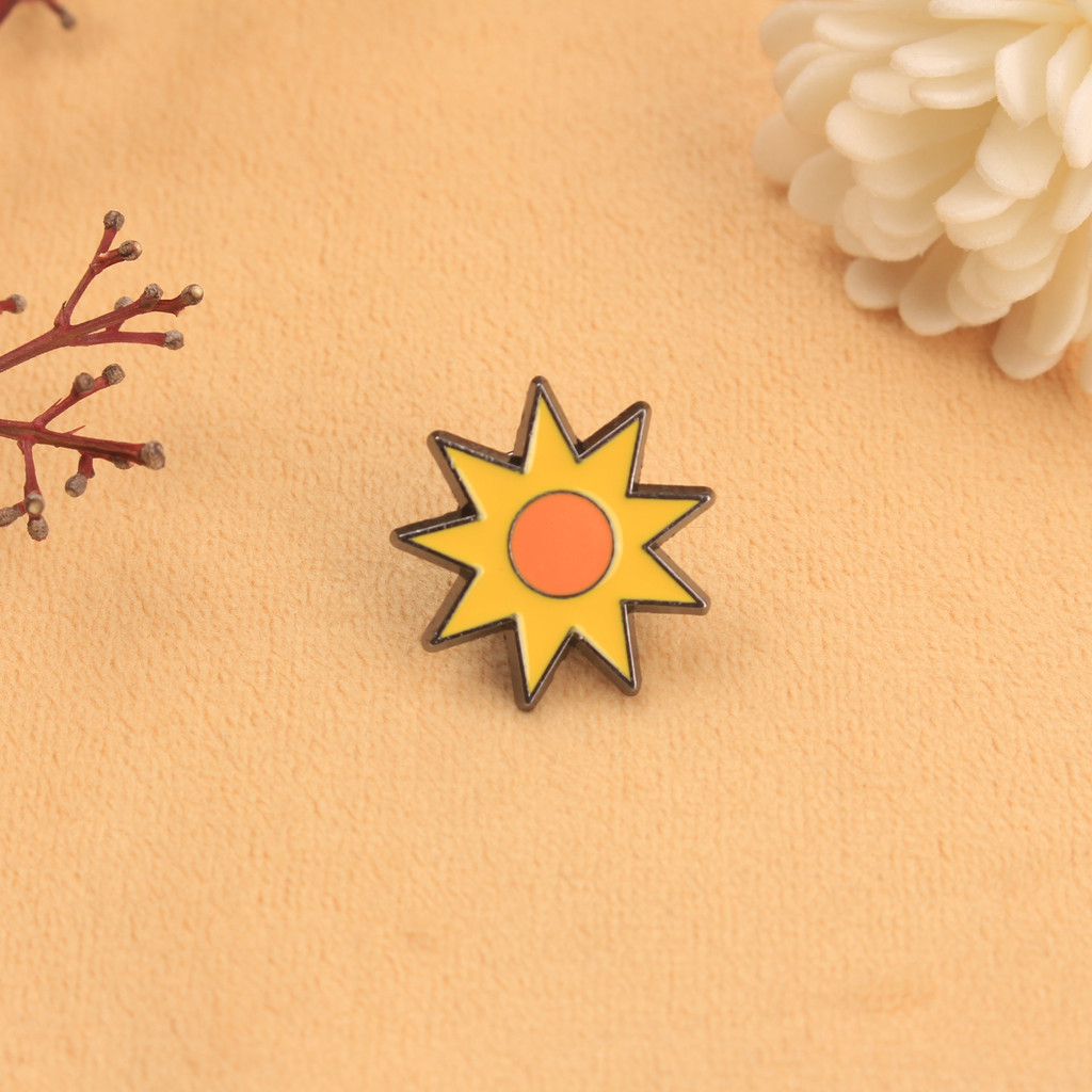 Bright Sun Enamel Pin for Optimists, Suited for Fashion - conscious ...