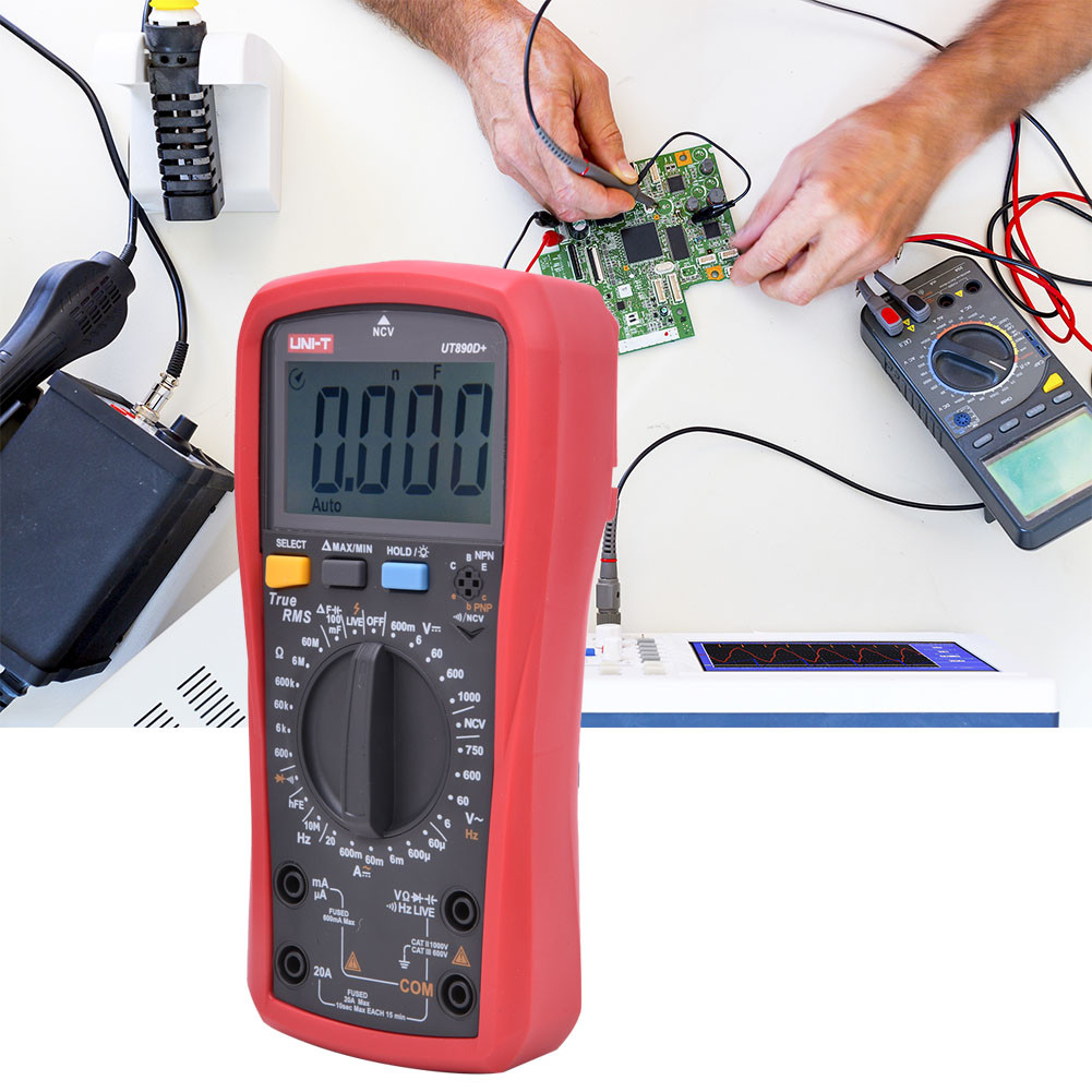 Manual Digital Multimeter Tester Capacitance Diode test for Resistance ...
