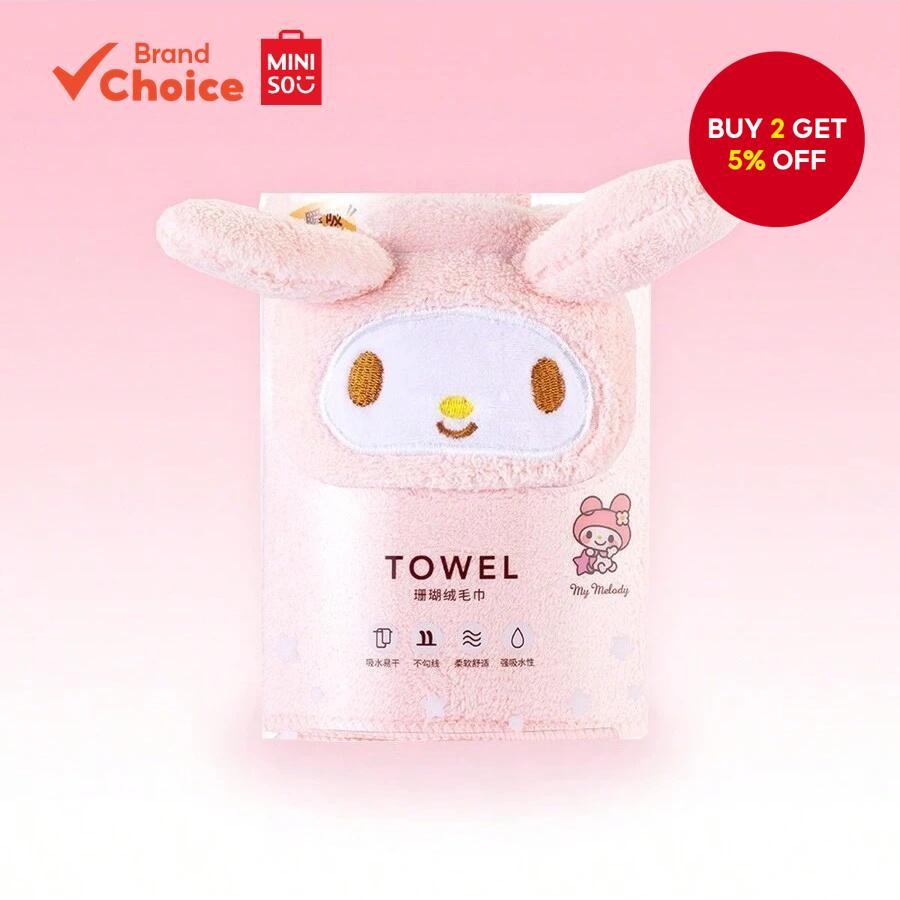 MINISO Sanrio Characters Series - Adorable Coral Fleece Ultra-Soft ...