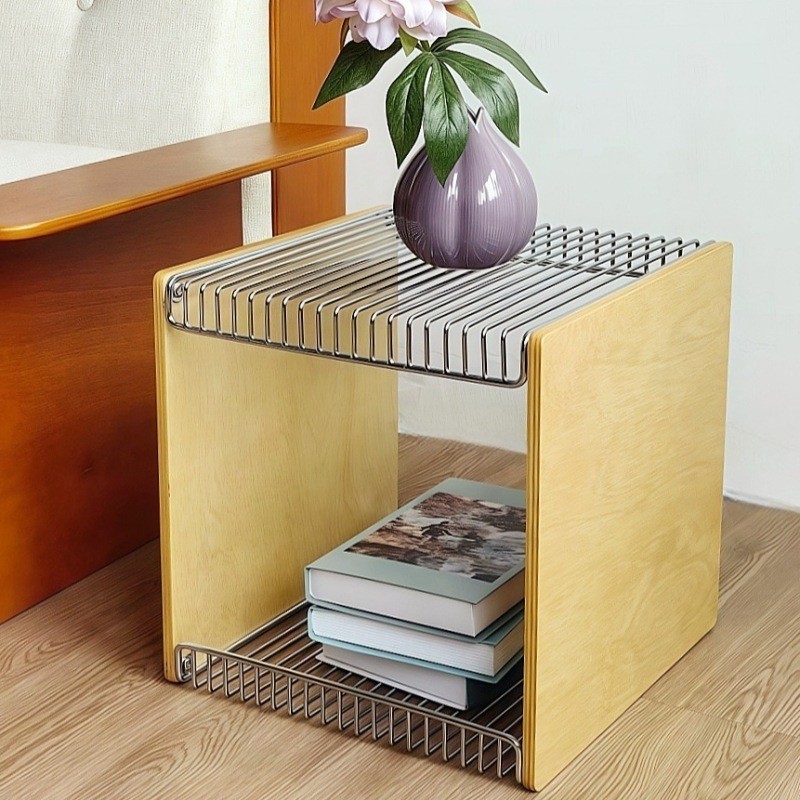Stainless Steel Storage Rack Creative Side Table Combination Storage ...