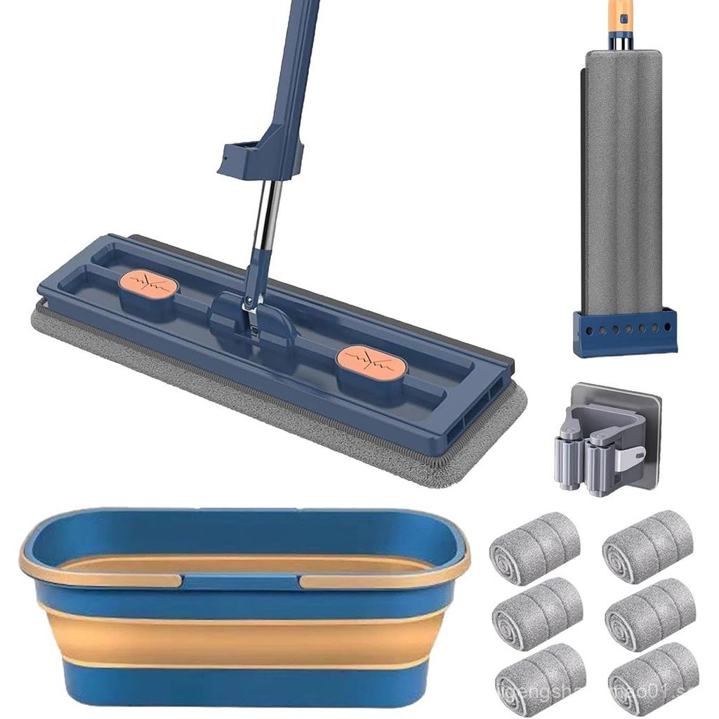 2025 New Saker Plus Large Flat Mop, 360° Rotation Saker Plus Mop and ...