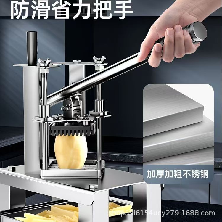 Manual Potato Chip Cutter, Hand-Pressed Potato, Cucumber, Radish Strip ...