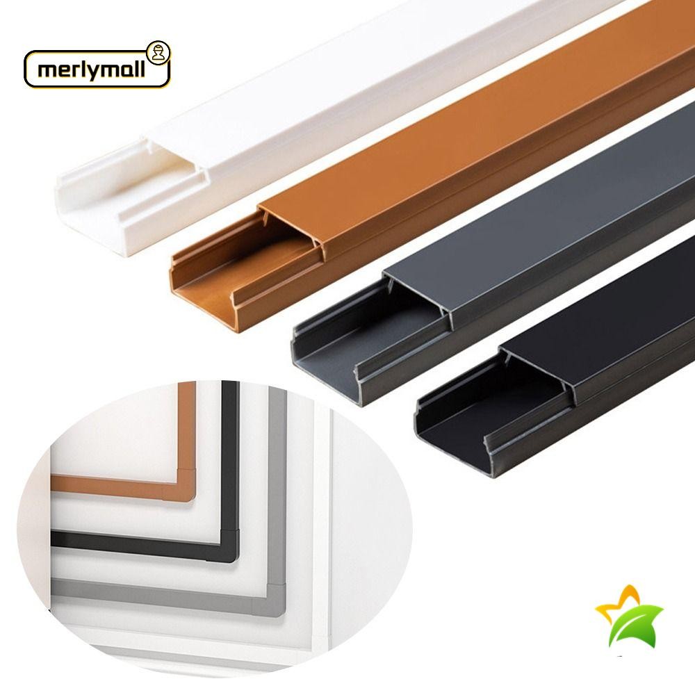 MERLYMALL Wire Conduit, Self-Adhesive Paintable Cable Trunking, High ...
