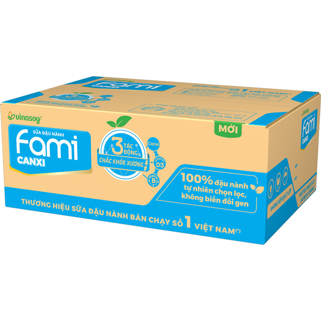 Carton of Vinasoy Fami Calcium Soymilk Original (200ml x 40 Bags ...