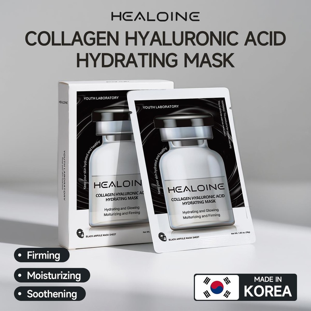[Healoine] Bio-Collagen Hydrating Mask (10 Sheets) | 500ppm Collagen ...