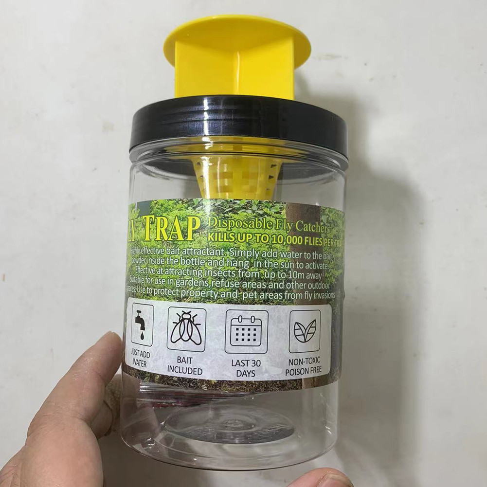 Hanging Flytrap Cage PP+Wire Chain Fruit Fly Trap Killer Non-Toxic And ...