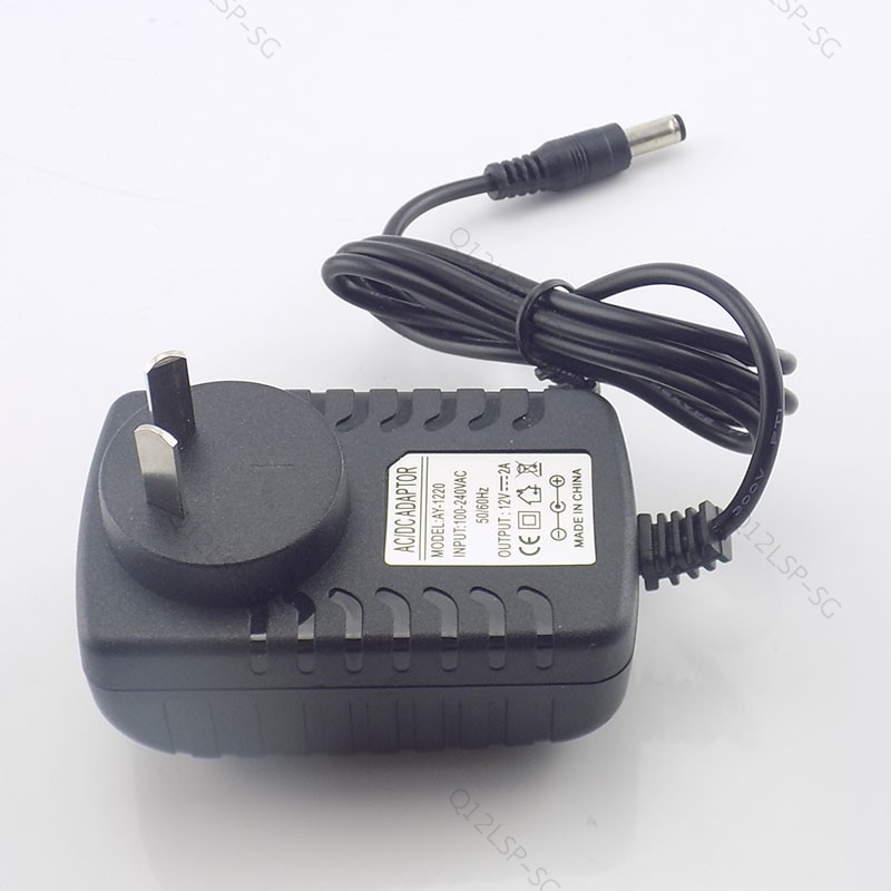 Australian AU plug 12V 2A 2000mA 100-240V AC to DC Power Adapter Supply ...