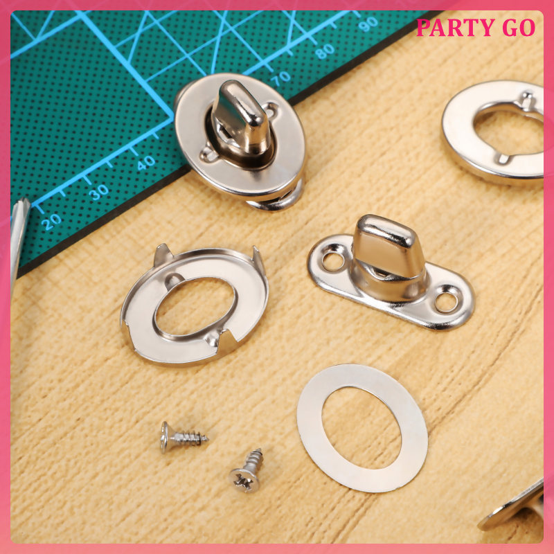 🐱 20Sets Silver Metal Turn Button Fasteners with for Secure Holding ...