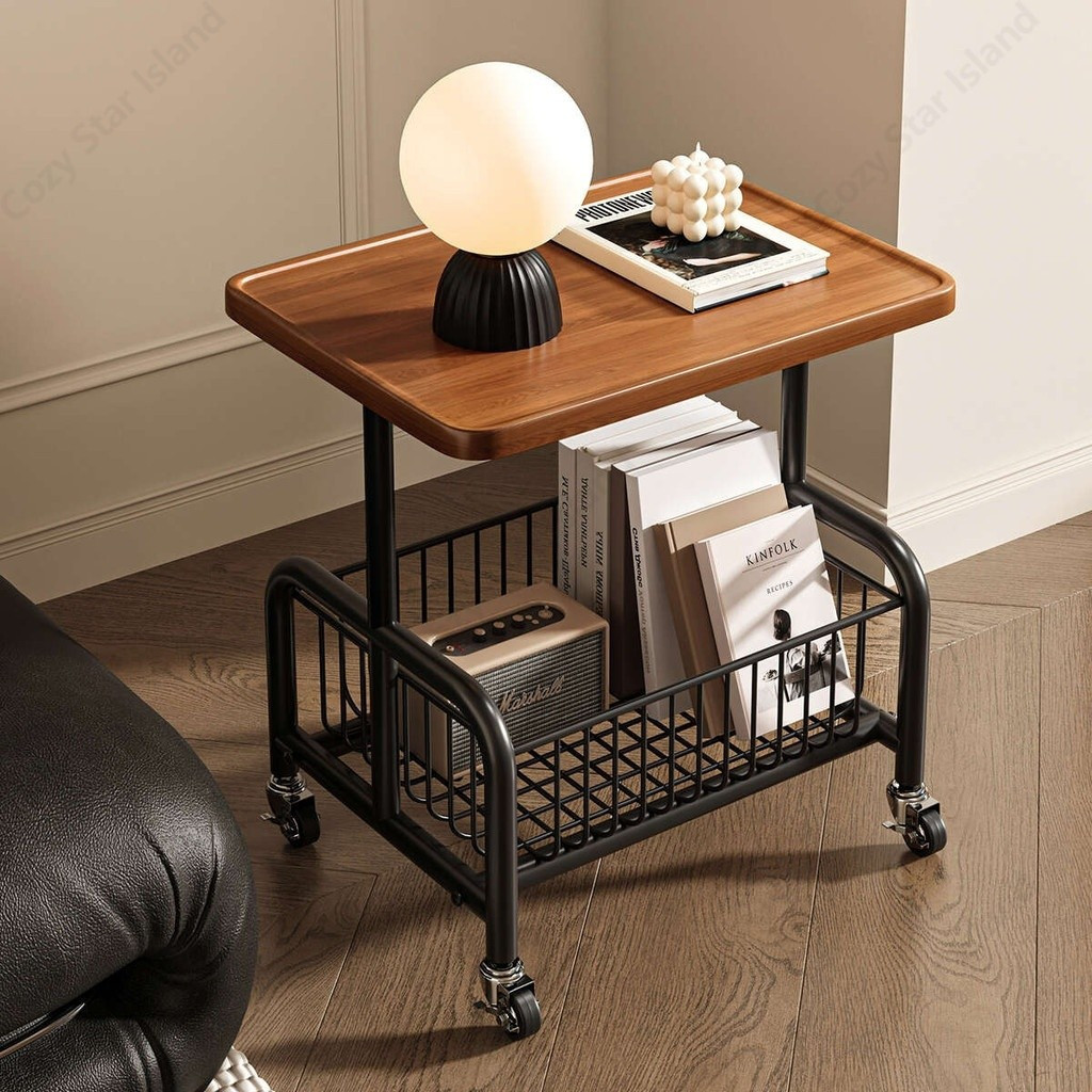 Sofa Side Table Movable Living Room Trolley Household Simple Side ...