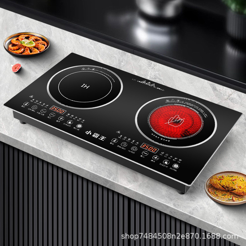 Home Smart Dual Burner Induction Cooker Built-in High Power Electric ...