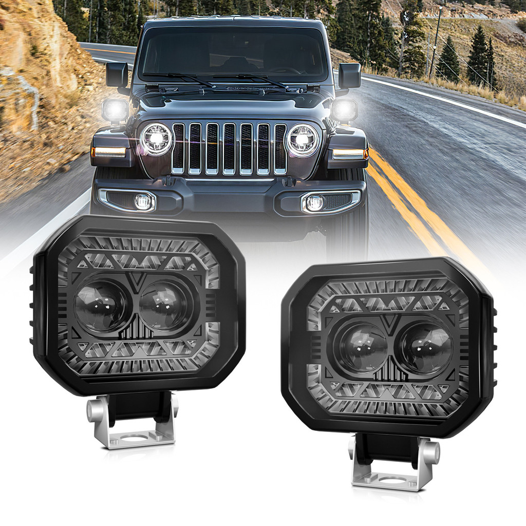 New led Motorcycle Spotlight Off-Road Vehicle Roof Light Electric ...