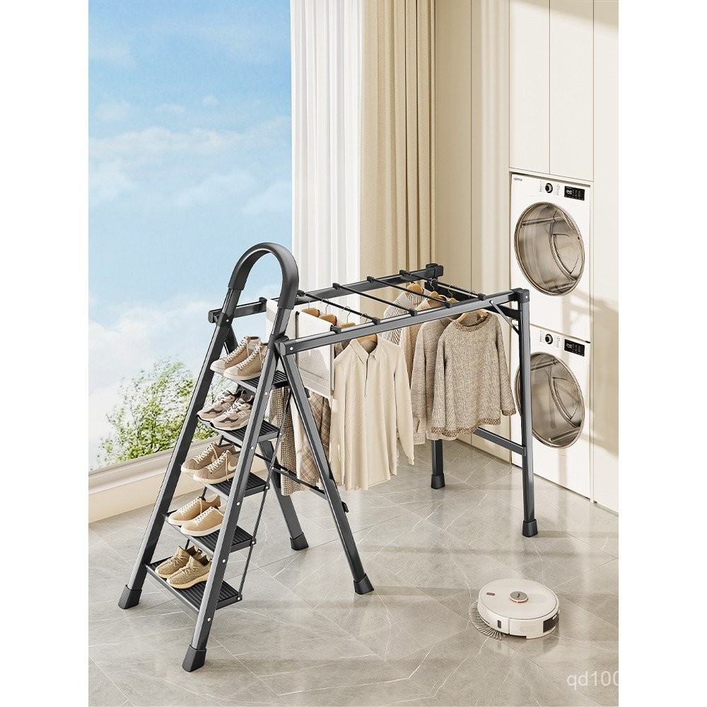 Ladder Balcony Ladder Indoor Multi-Functional Telescopic Thickened ...