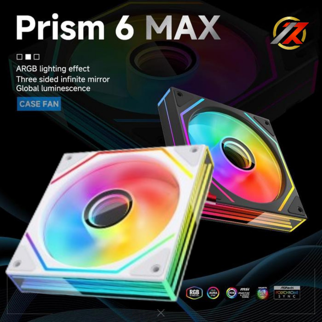 JUNGLE LEOPARD Prism 6 MAX ARGB FORWARD & REVERSE 120mm PWM Fan ...
