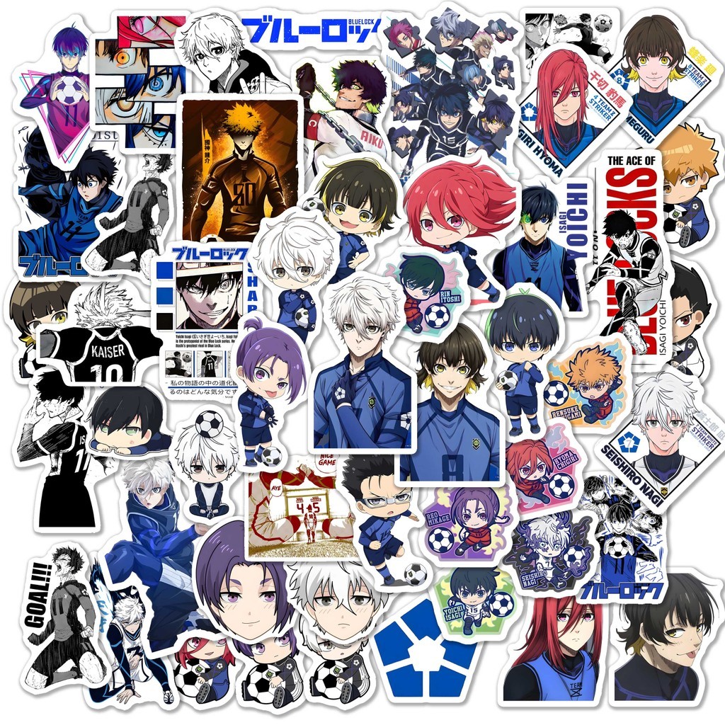 BLUE LOCK STICKERS CONTENTS 50 PCS PER PACK NAGI BACHIRA CHIGIRI ISAGI ...