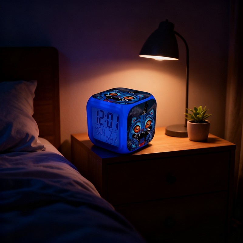 KPOP Huntrix Digital Clock K-pop Demon Hunter Night Light Alarm Clocks ...