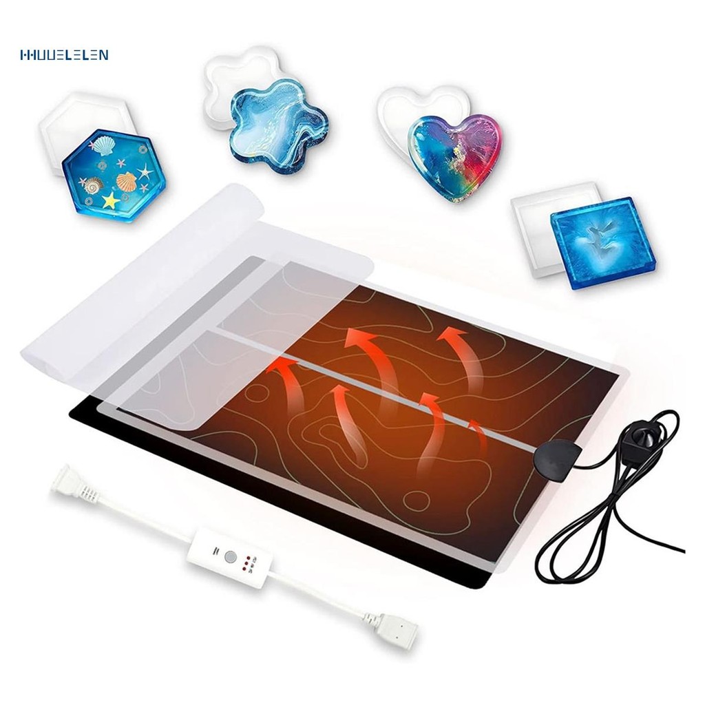 Resin Heating Mat, Epoxy Resin Curing Machine with Timer, Fast ...