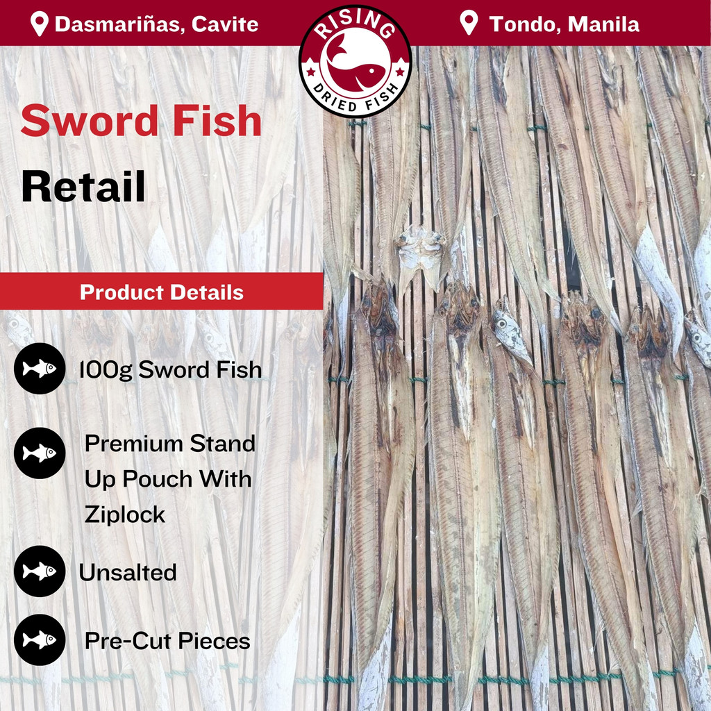 100g Boneless Espada Fish Daing Cebu - Authentic Filipino Tuyo, to Fry ...