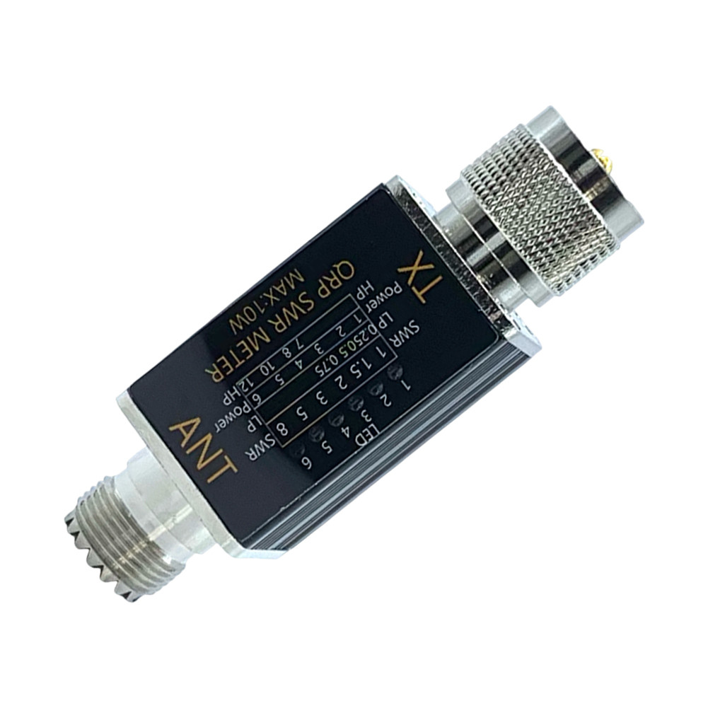 1- 30mhz 10W 6 LED SWR Meter Mini Power & SWR Meter No Batteries ...