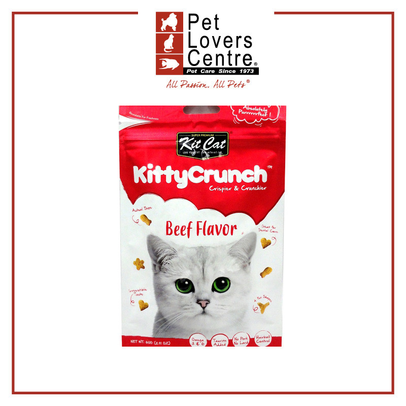 Kitcat Kittycrunch Cat Bites (Beef) 60g | Shopee Singapore