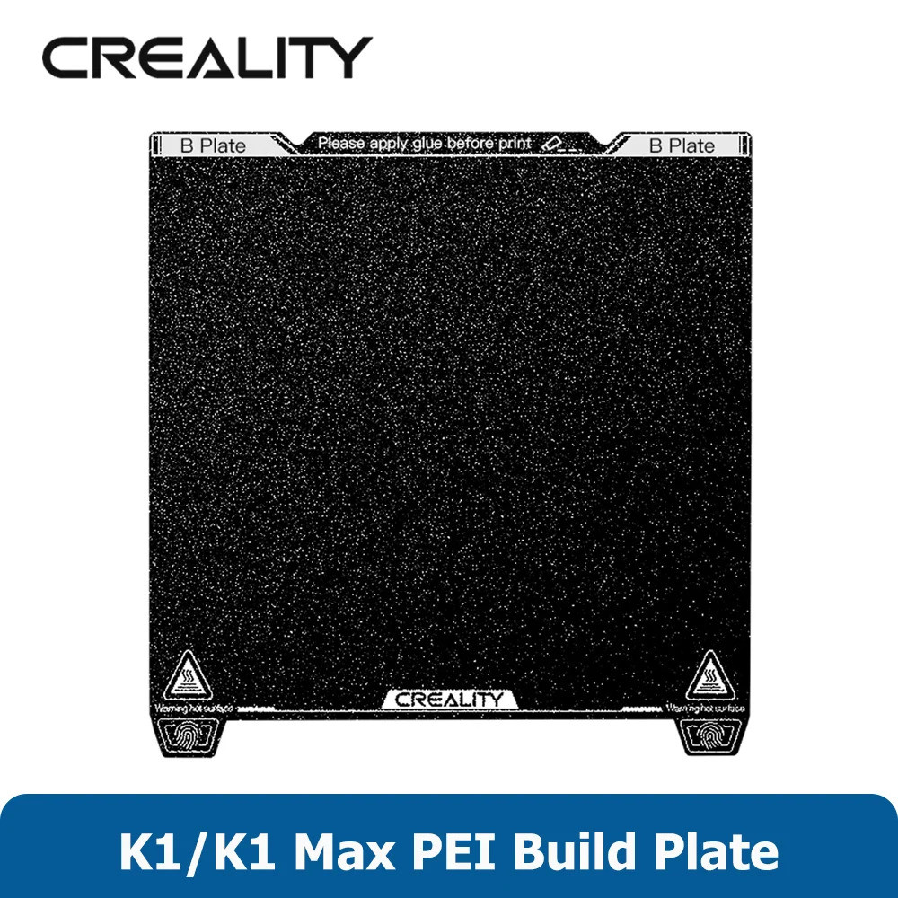 Creality K1 MAX PEI Build Plate Kit Flexible Spring Steel Platform with PEI Coating Surface ...