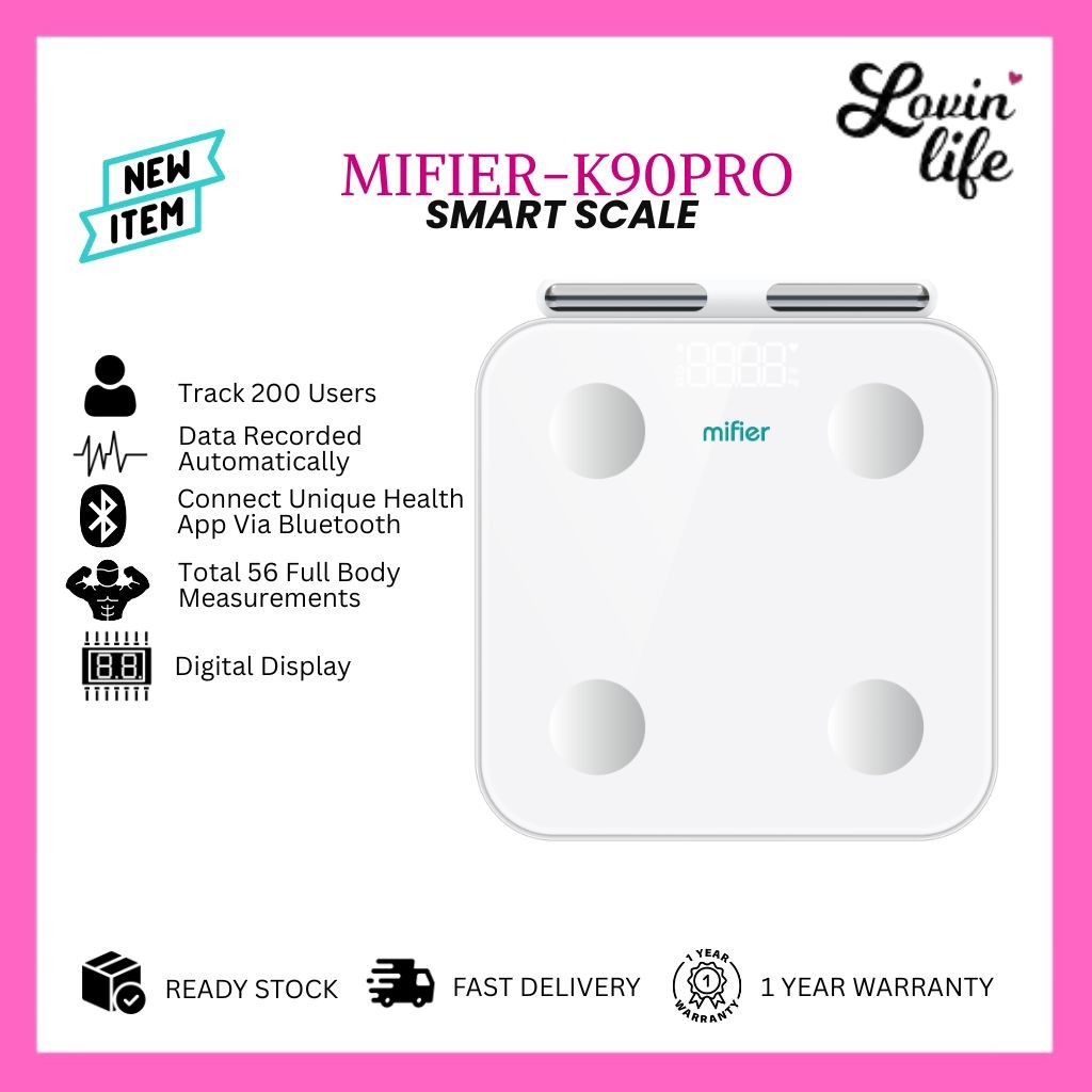 Mifier K90 PRO 8 Electrode Smart Full Body Composition Analysis Scale ...