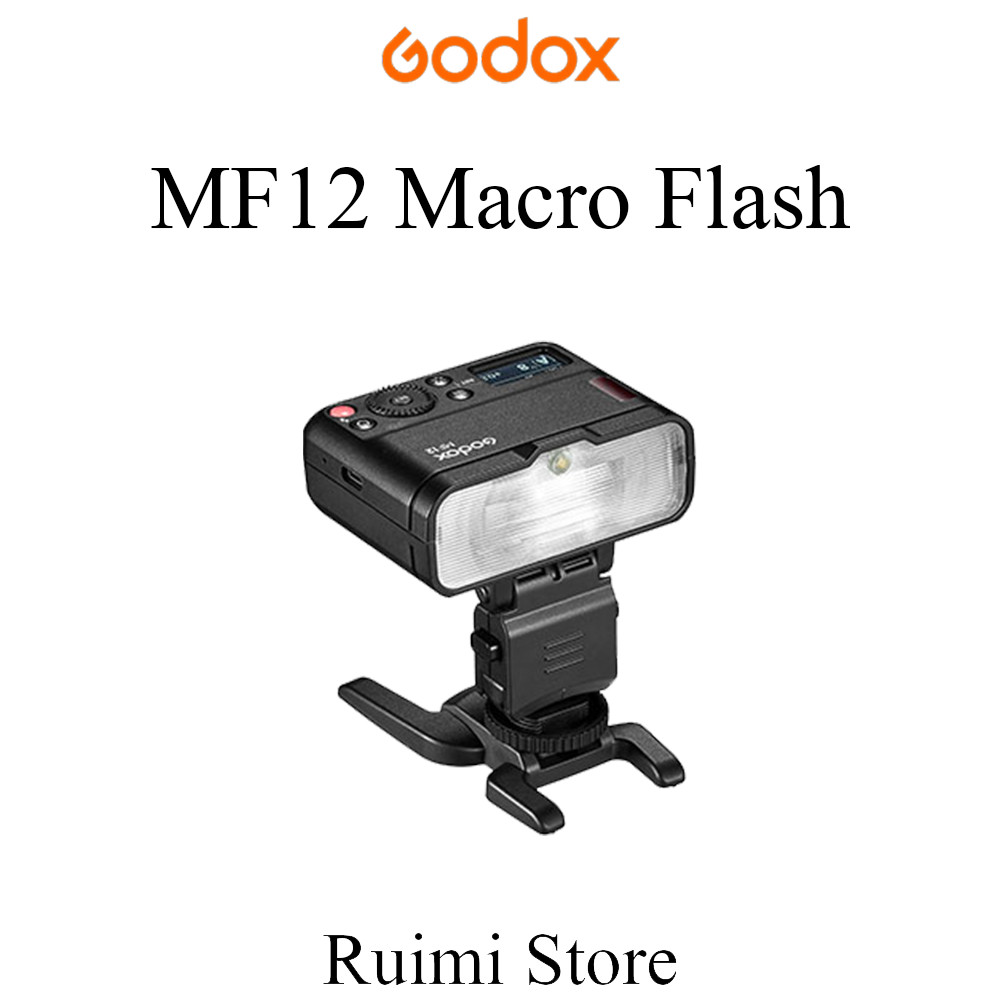 Godox MF12 Macro Flash Mini Speed Flash Built-in TTL Flash System Color ...